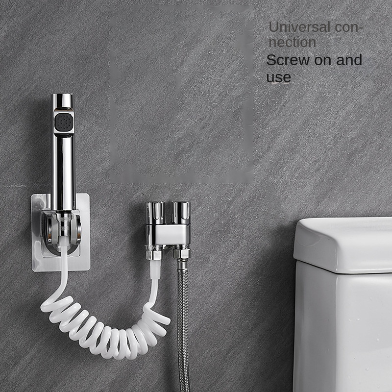 Toilet companion flushing spray gun faucet with one in and two out ...