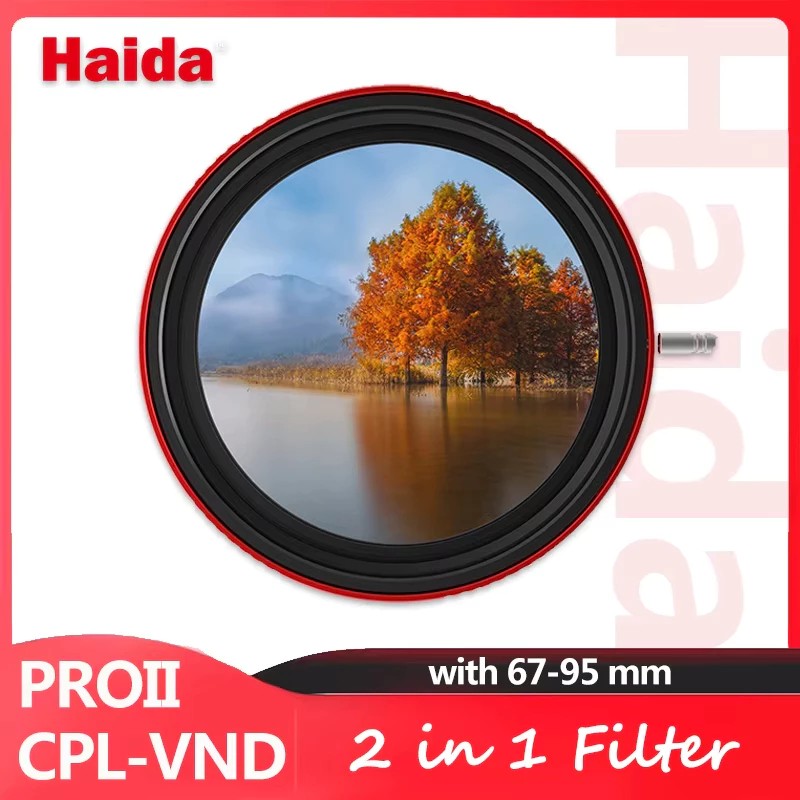 Haida PROII CPL-VND 2 in 1 Filter With 3-7 Stops ND8 ND128 for Camera ...