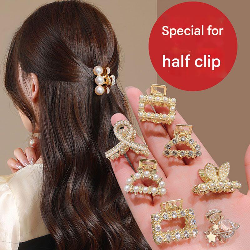 Elegant Half-Up Hair Clip for Women - Small Side Hair Claw for Bangs ...