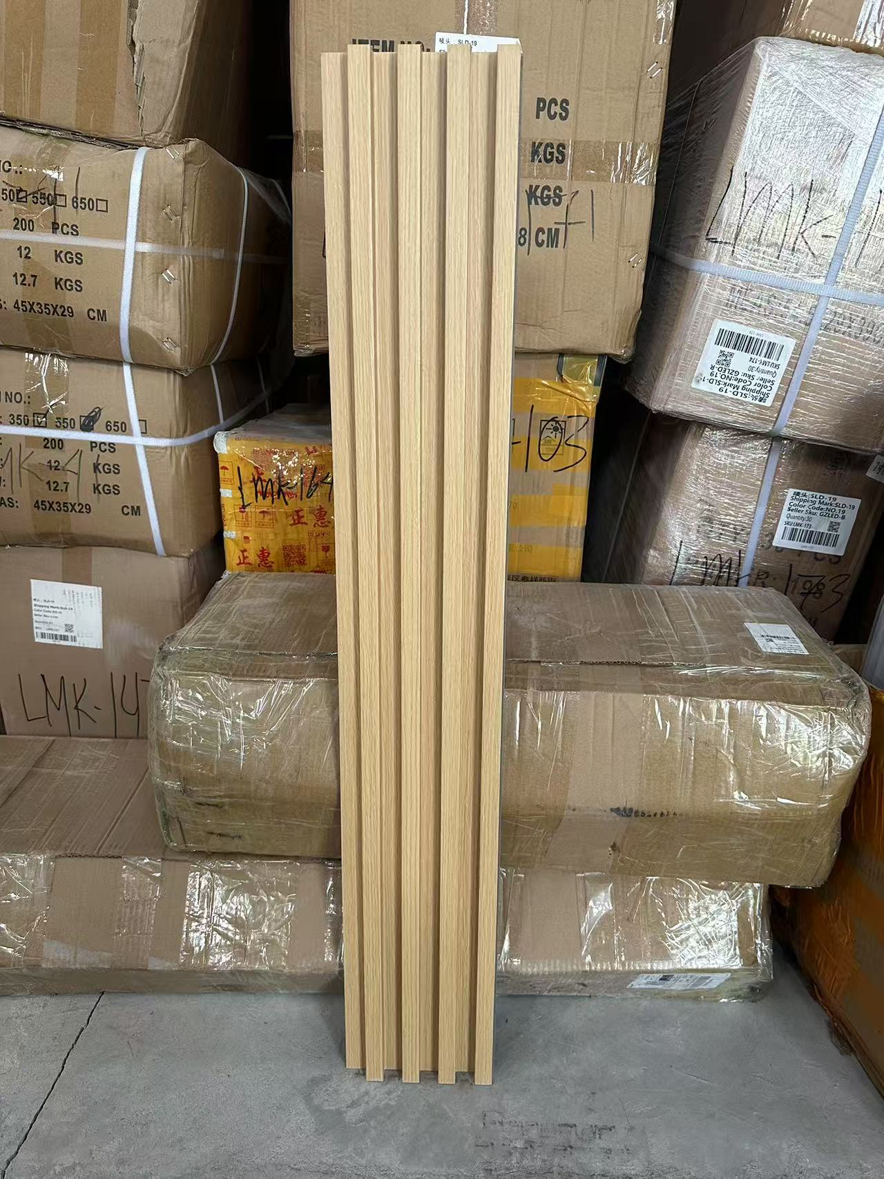 (Large size)PVC Fluted Wall Panel Sticker Waterproof Grille Design ...