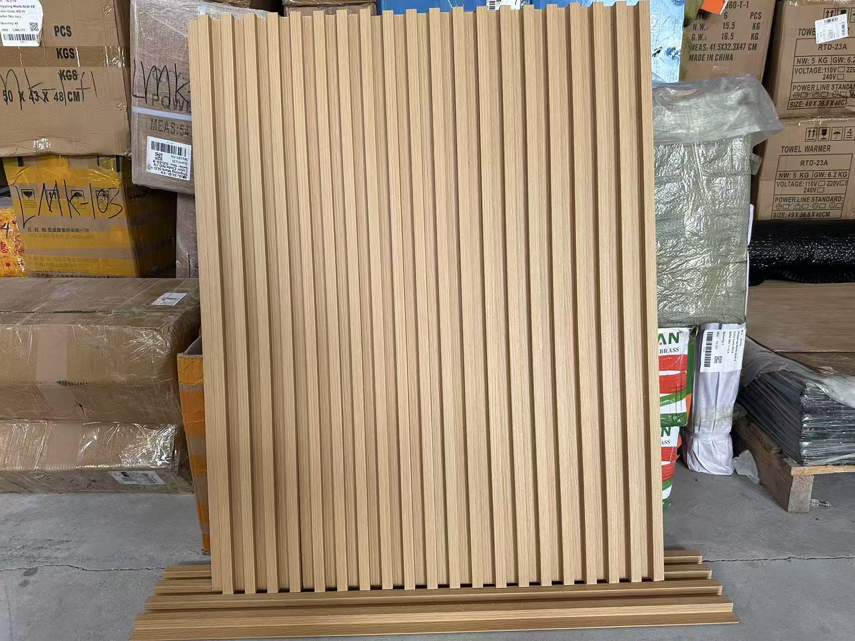 (Large size)PVC Fluted Wall Panel Sticker Waterproof Grille Design ...