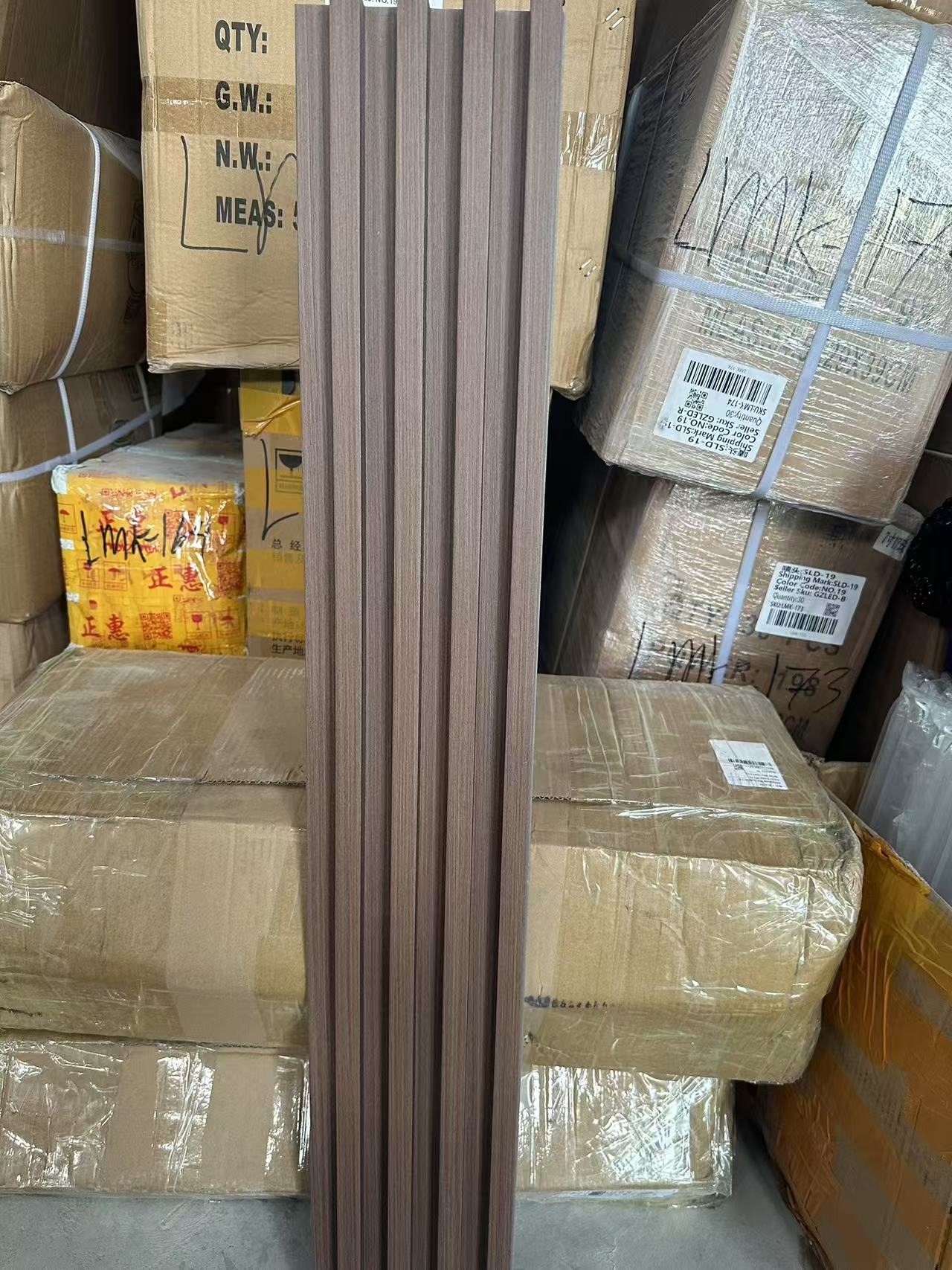 (Large size)PVC Fluted Wall Panel Sticker Waterproof Grille Design ...