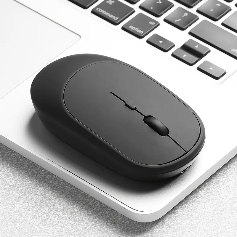 Rechargeable Wireless Mouse Bluetooth 5.0 2.4GHz Ultra Quiet Click for ...