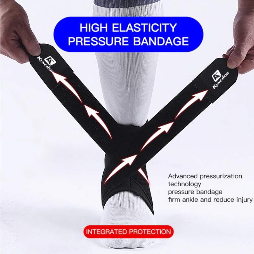 1Pcs Ankle Brace Compression Sleeve ankle supporter with Adjustable ...