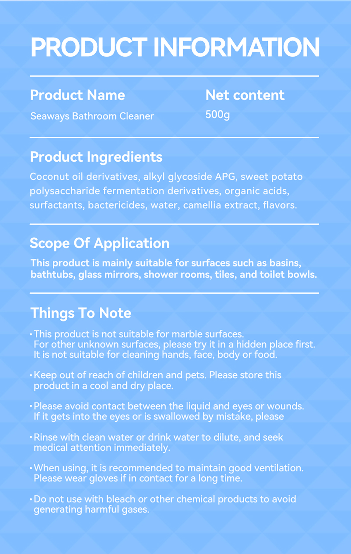 Seaways Bathroom Cleaner and Washing Machine Cleaner Set | Shopee ...