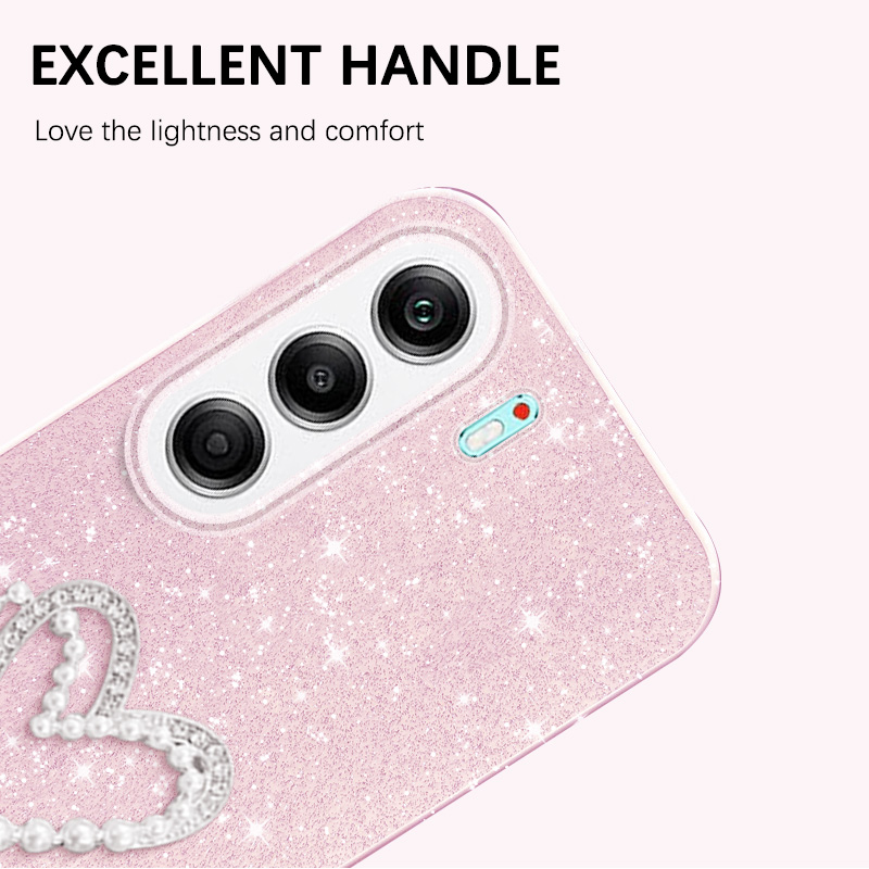 YBD Simple Pearl Heart Phone Case For Tecno Camon 40 Pro 5G 4G CM5 CM6 ...