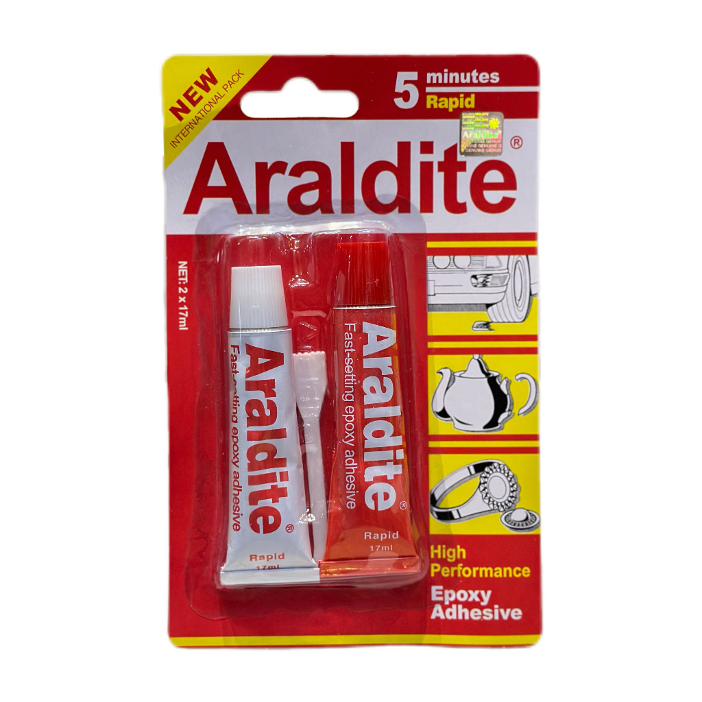 Araldite Fast Clear Epoxy Glue, Quick Set, Multi-Surface Use. | Shopee ...