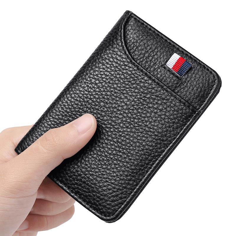 Ultra-Thin Leather License Holder - Multi-Card Case For Men ...