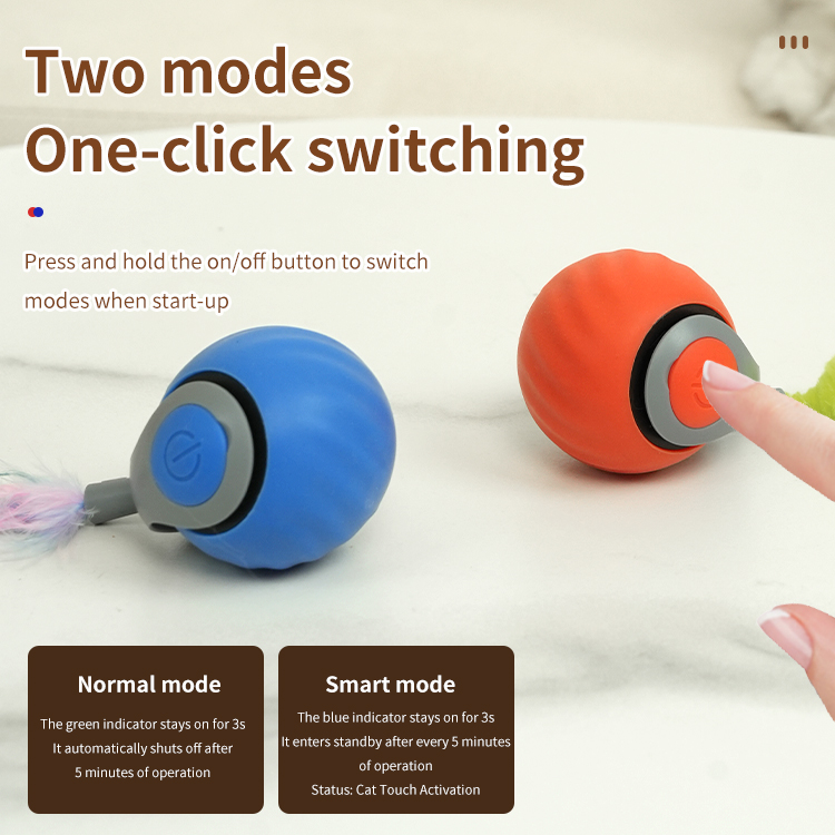 Interactive tail-wagging cat toy with a yo-yo, suitable for cats of all ...