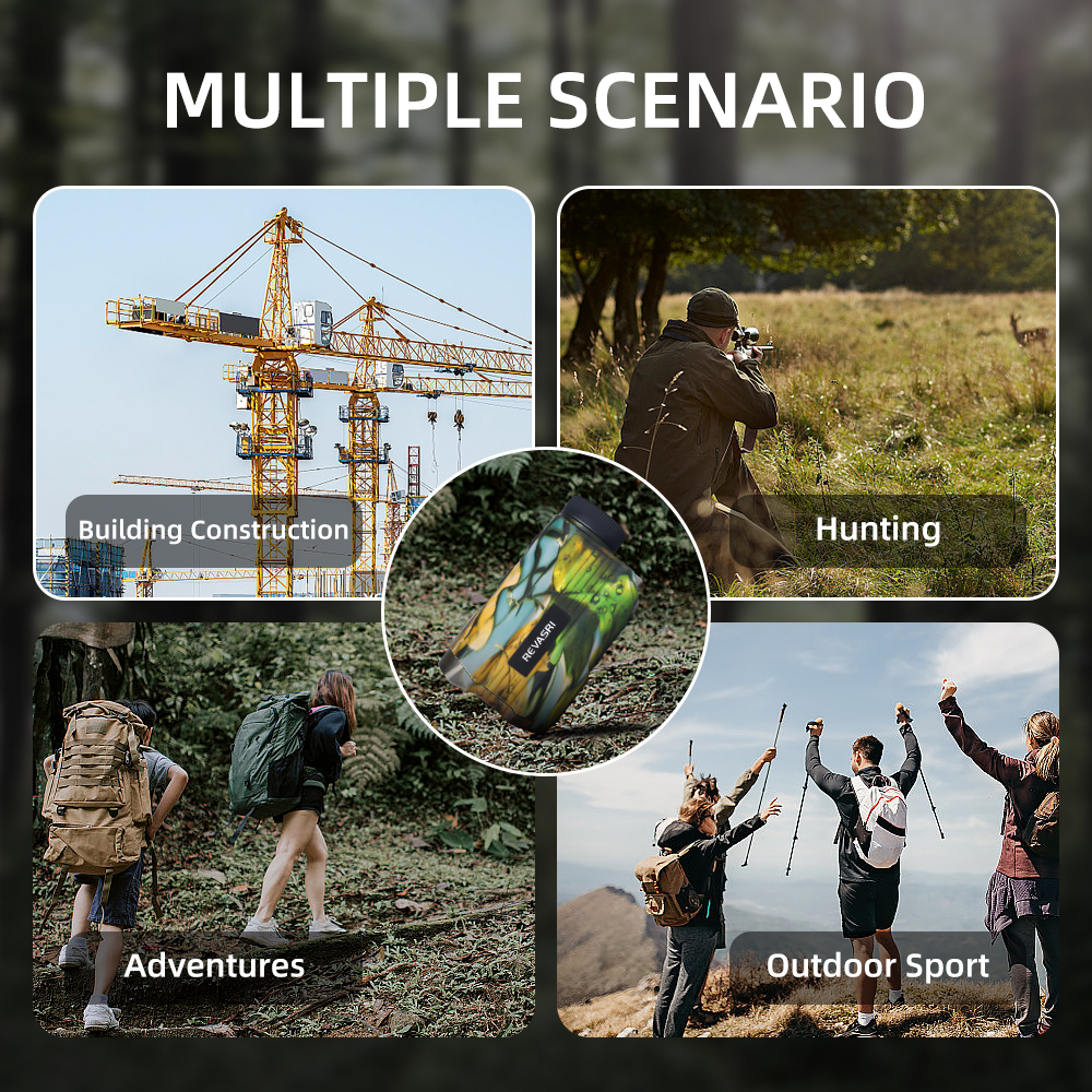 1000m/2000m/3000m Mini Hunting Laser Rangefinder USB-C Charge 6X ...