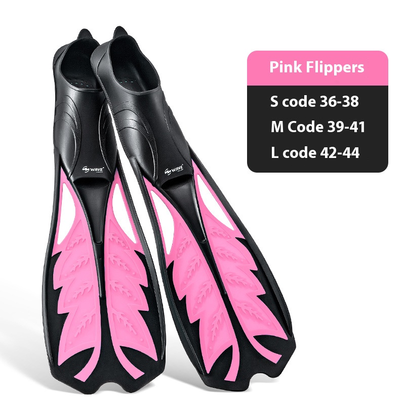 WAVE Diving Fins Adult Professional Swimming Snorkeling Fins | Shopee ...