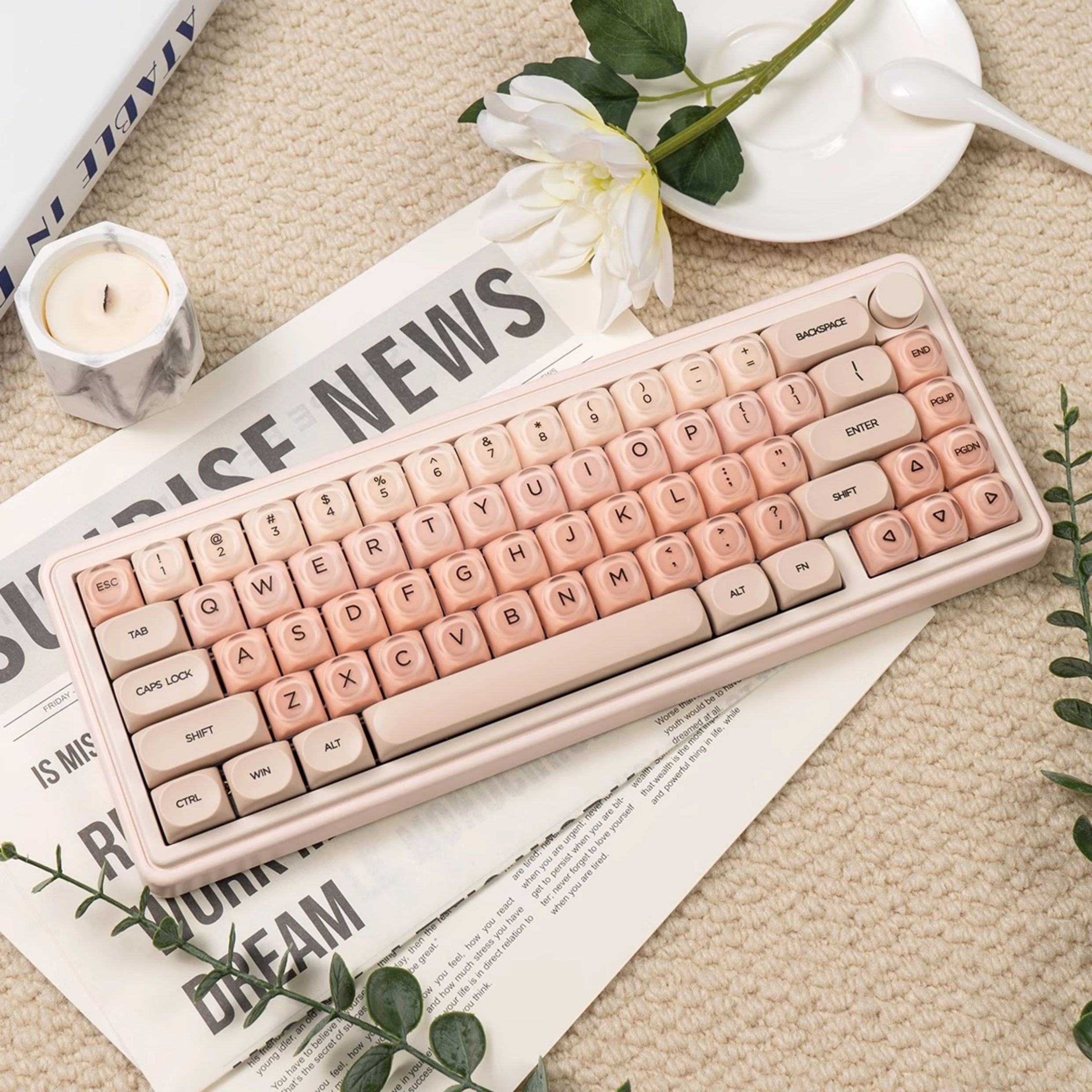 Liquid Foundation Keycaps PC+PBT Dye-sub XDA Profile Keycap Custom ...