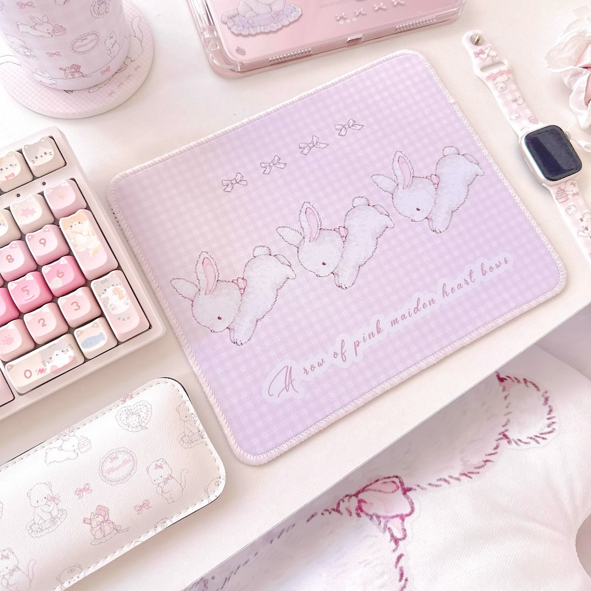 MG Original Design Table Mat Kitten Series Cute Girl Heart Waterproof ...
