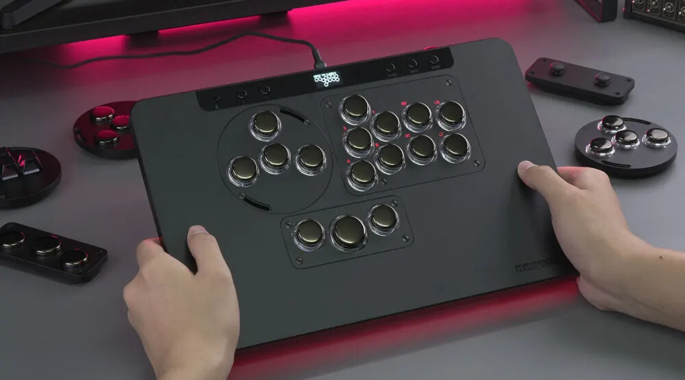 Haute42-COSMOX X Series Leverless Controller Replaceable Module Joystick Keyboard Arcade For PC ...