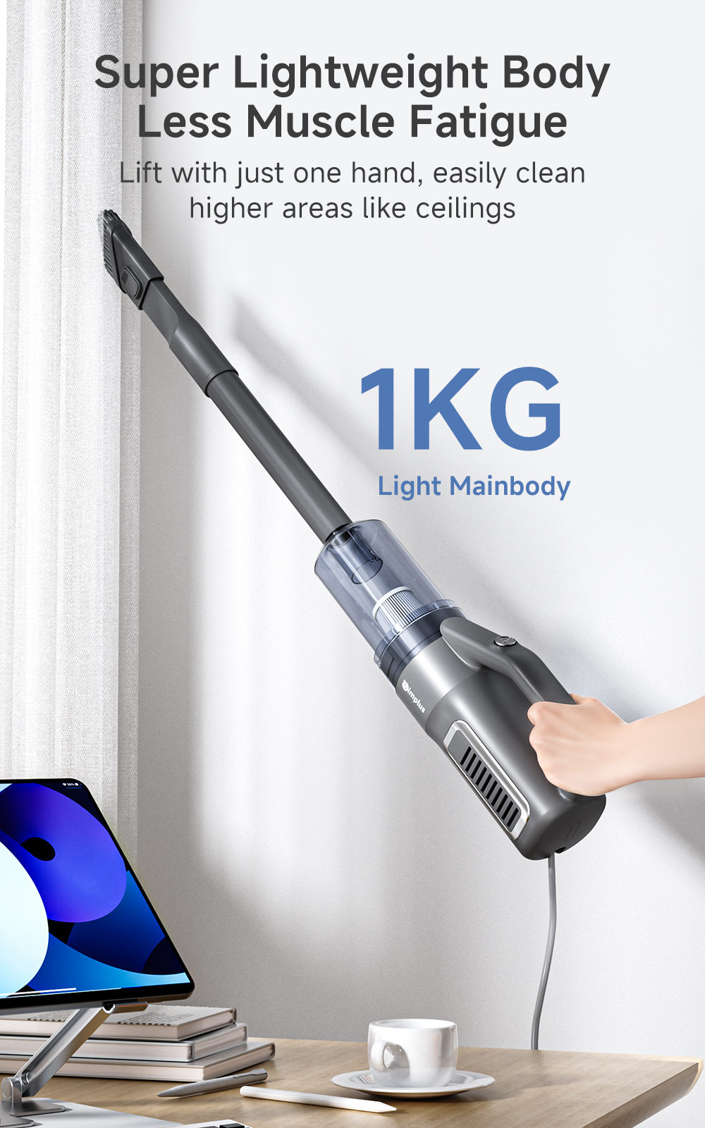 Simplus Vacuum Cleaner 16000Pa Strong Suction 3 in 1 Multi-Use Portable ...