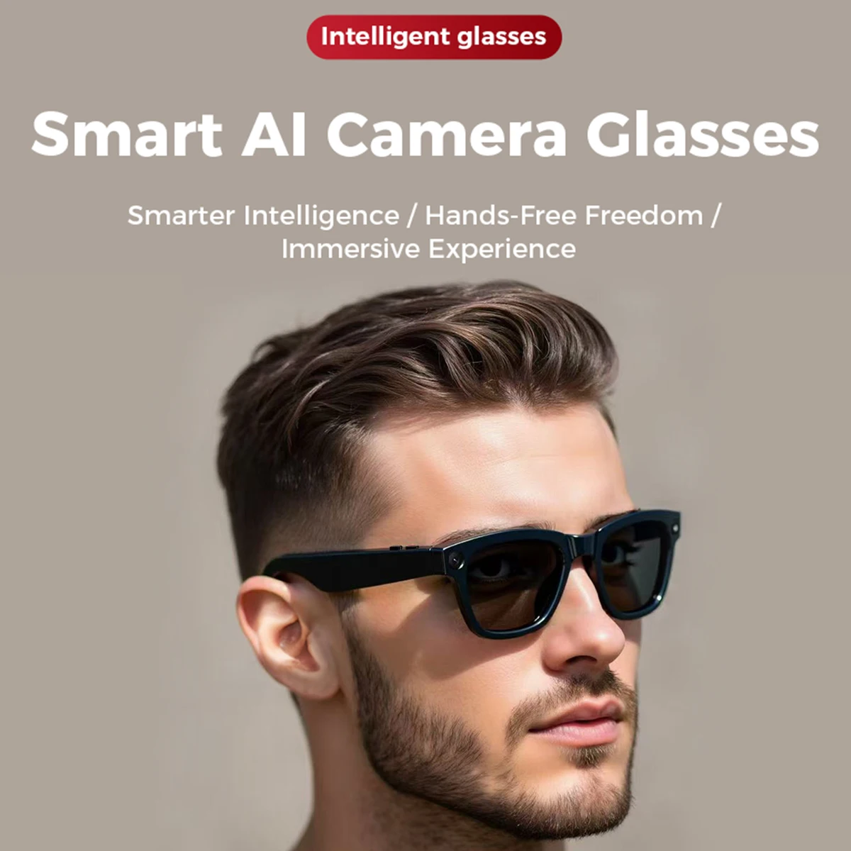 New 1080P HD Camera Smart Glasses AI Translation DVR Camcorder Outdoor ...