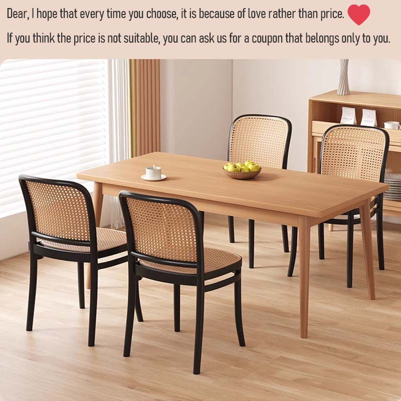 Rattan Chair Dining Chair Thickened Backrest Rattan Chair Waterproof ...