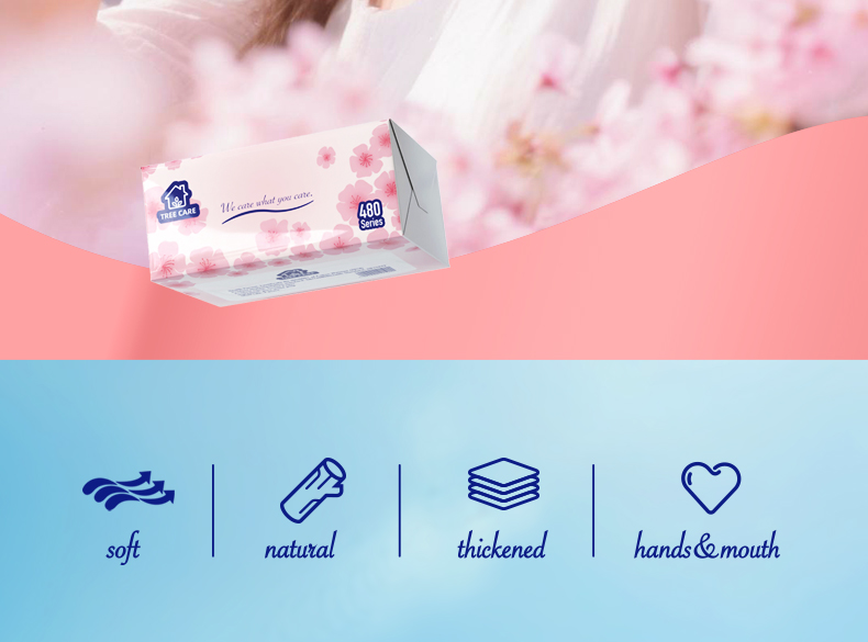 8pack Facial Tissue paper towel tissue paper 8Packs 480Sheets 4Ply wood ...