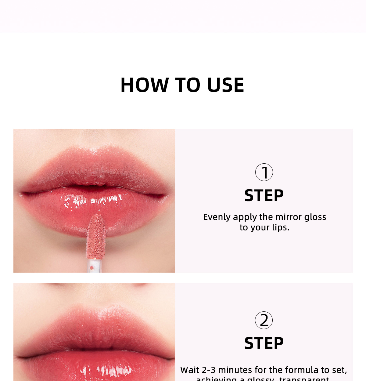 【Non Sticky】JMCY Mirror Lip Glaze SPF 30 PA+++ UVA Transfer-Proof Non ...