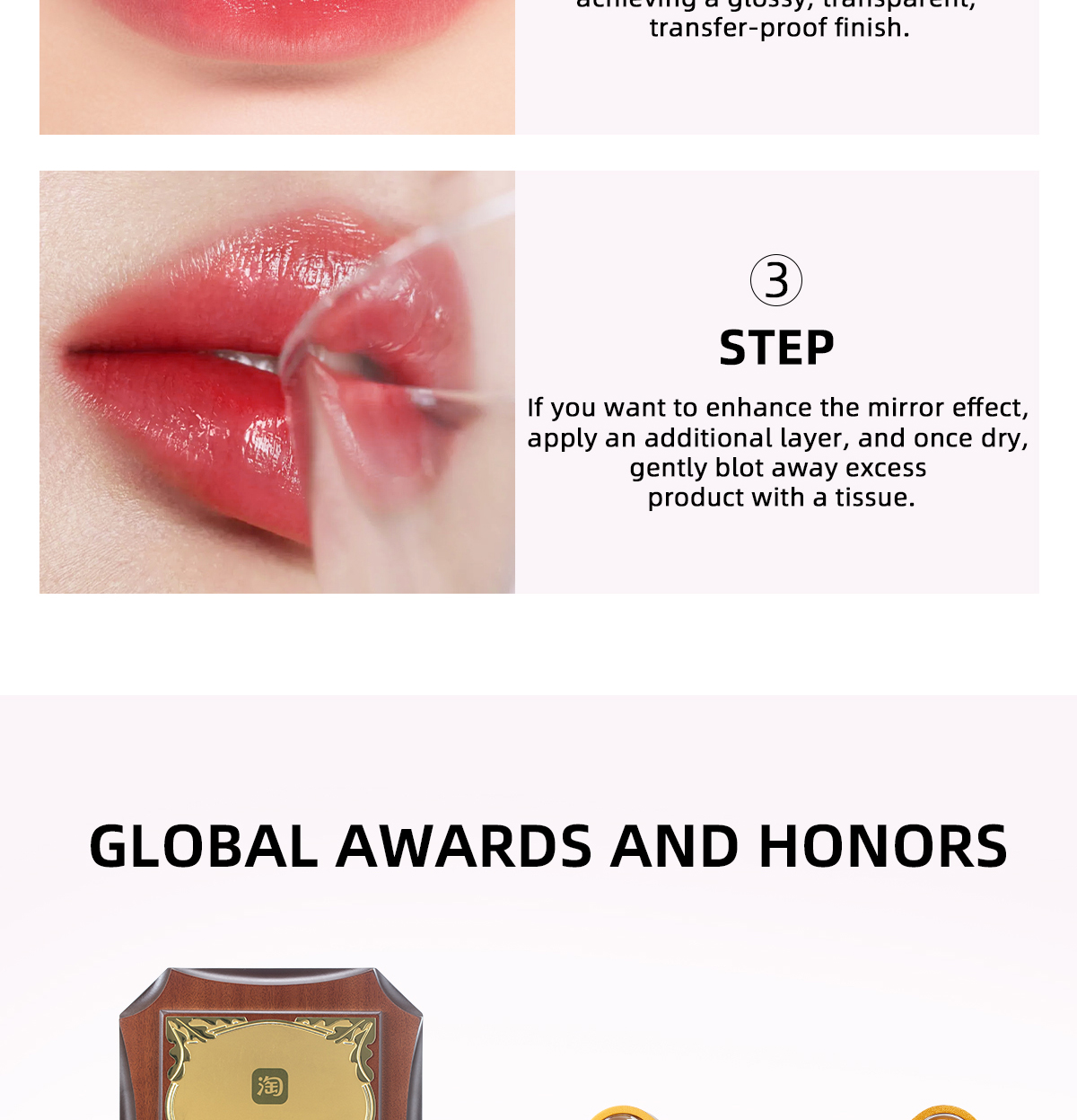 【Non Sticky】JMCY Mirror Lip Glaze SPF 30 PA+++ UVA Transfer-Proof Non ...