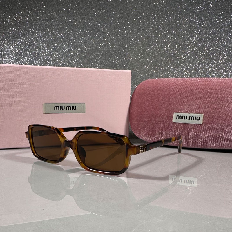 Miu's trendy sunglasses from European and American brands, retro boxy ...