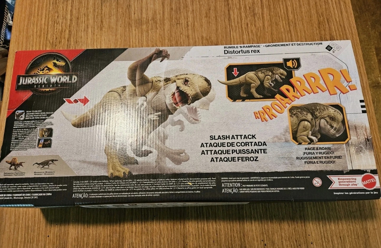 Jurassic World Rebirth Distortus Rex Rumble'n Rampage 22in JGB58 ...