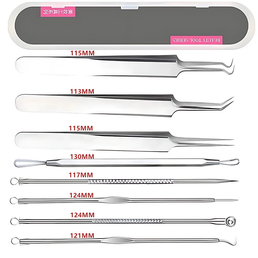 8-pack acne clip cell clip blackhead clip stainless steel pore cleaner ...