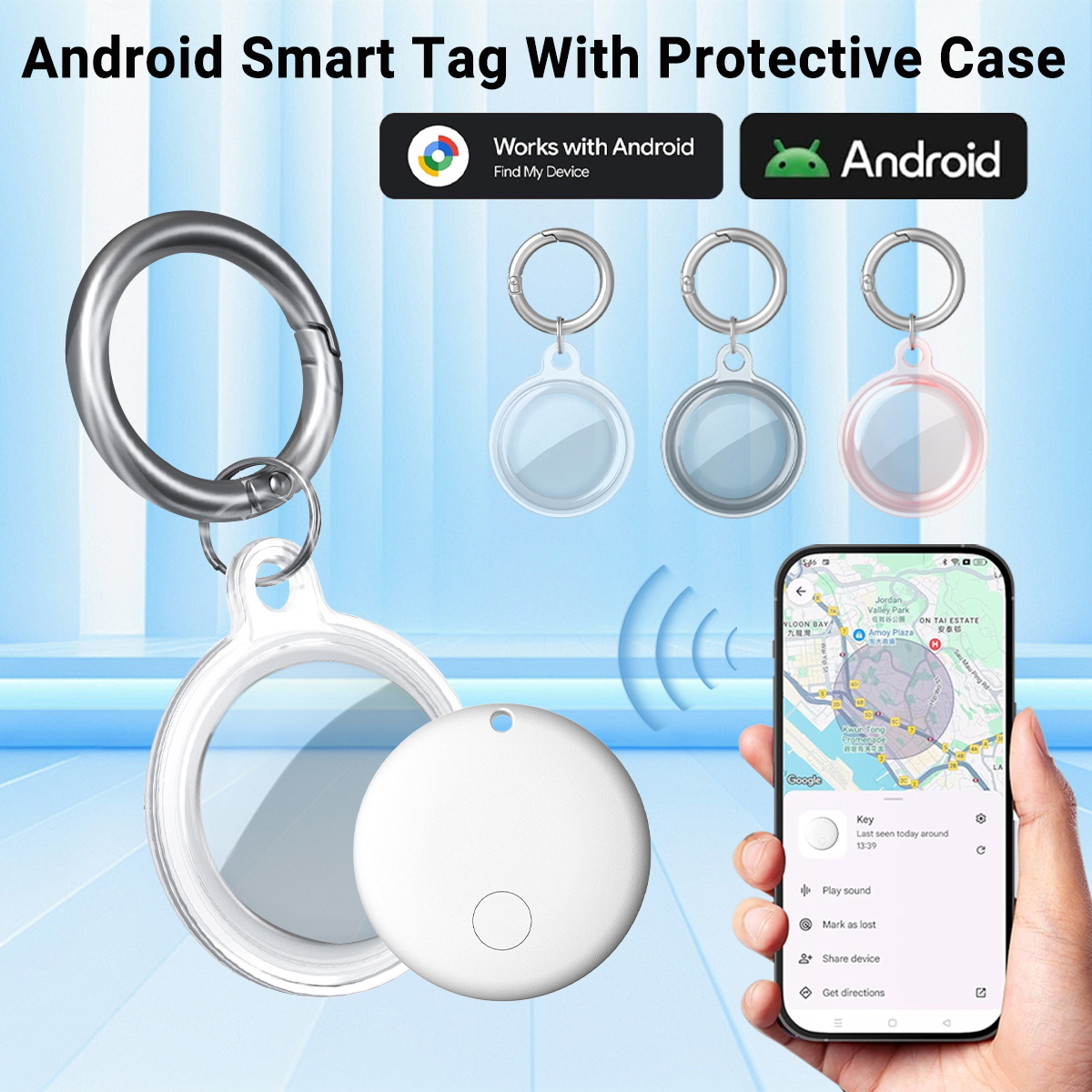 For Android GPS Bluetooth Tracker Item Finder Work With Google Find My ...