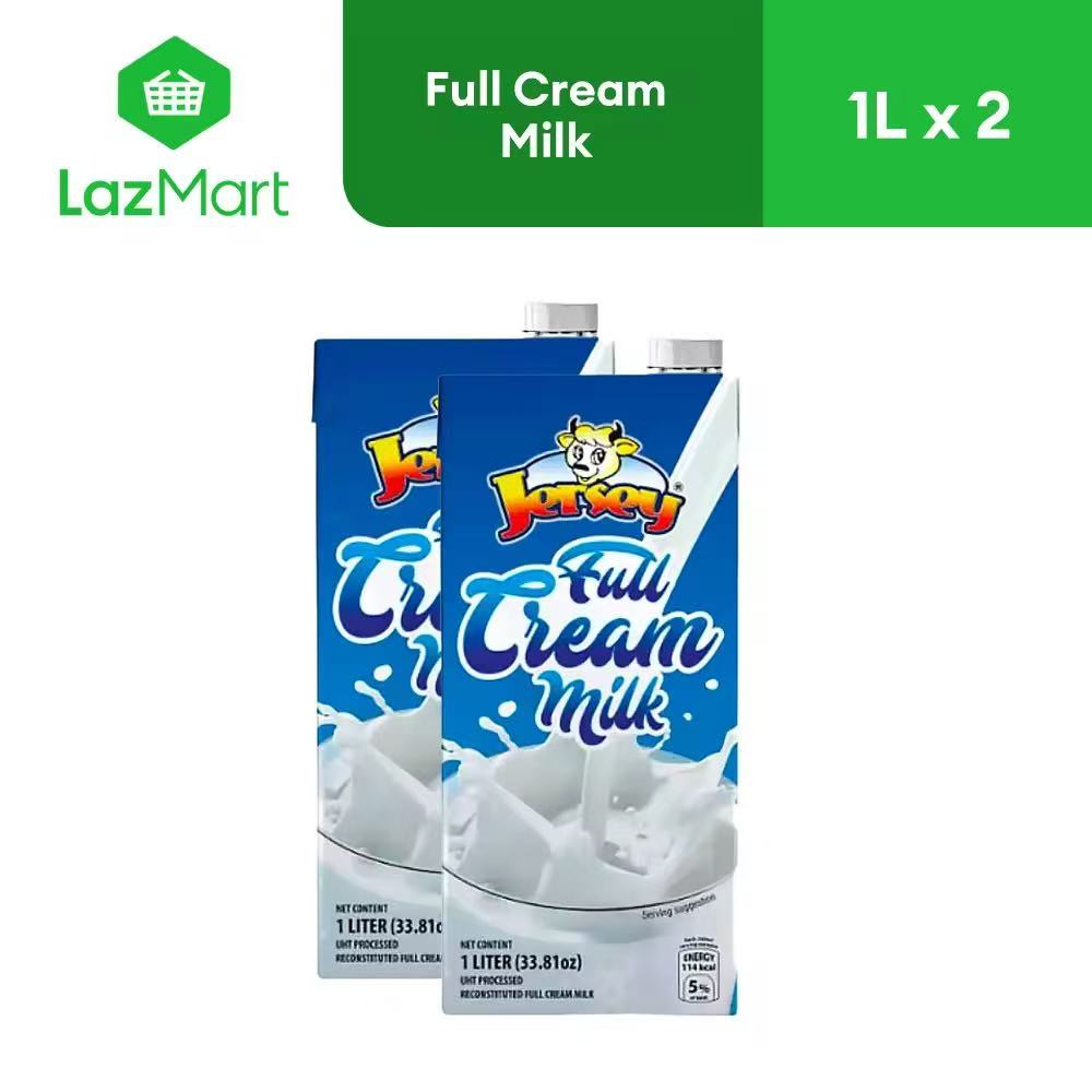 Jersey UHT Full Cream Milk 1l - Pack of 2 | Shopee Philippines