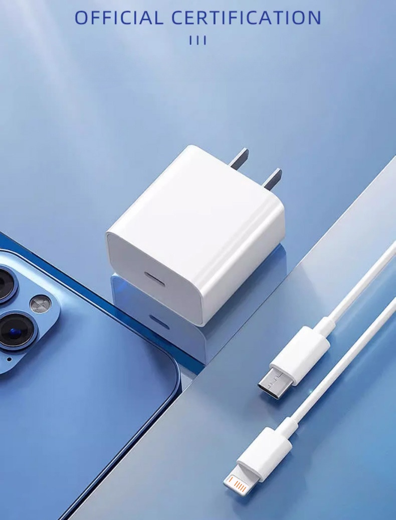 20w Pd Fast Charger Kit for Iphone 11/12/13/14 with Cable Compatible ...