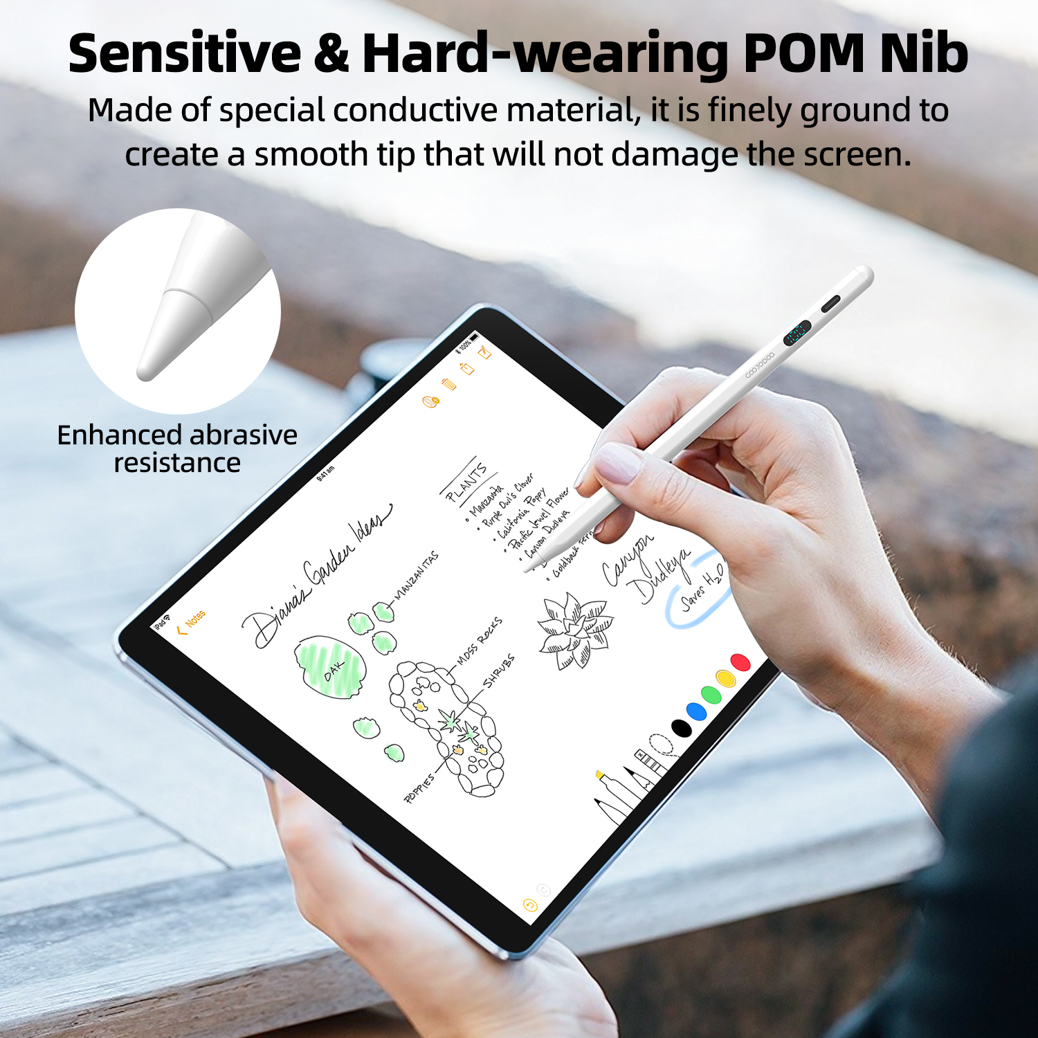 GOOJODOQ Stylus Pens Universal Magnetic Touch Screen Pencil Capacitive ...