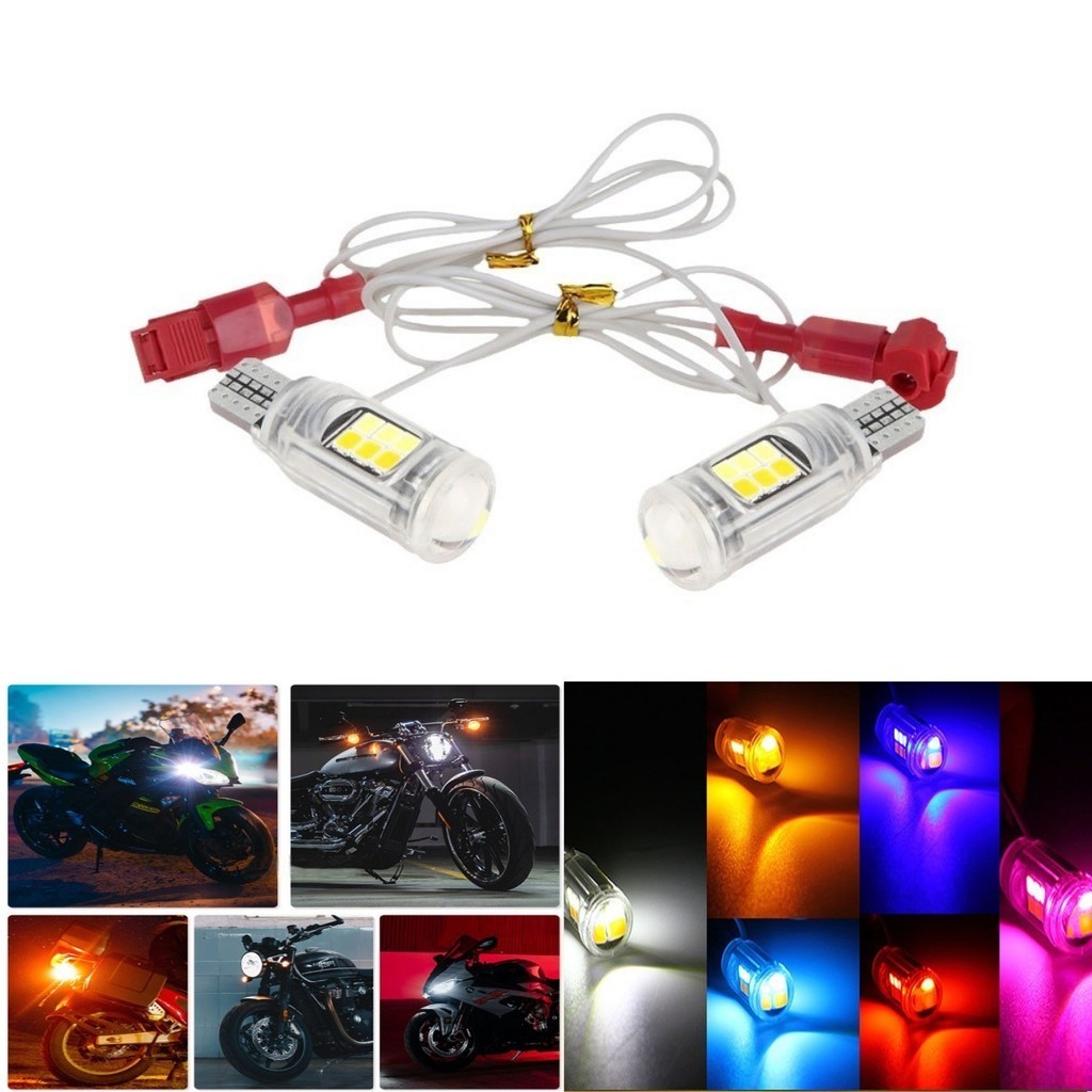 Motors 2PCS Dual Contact 16LED T15/W16W Motor Signal Light DRL Width ...