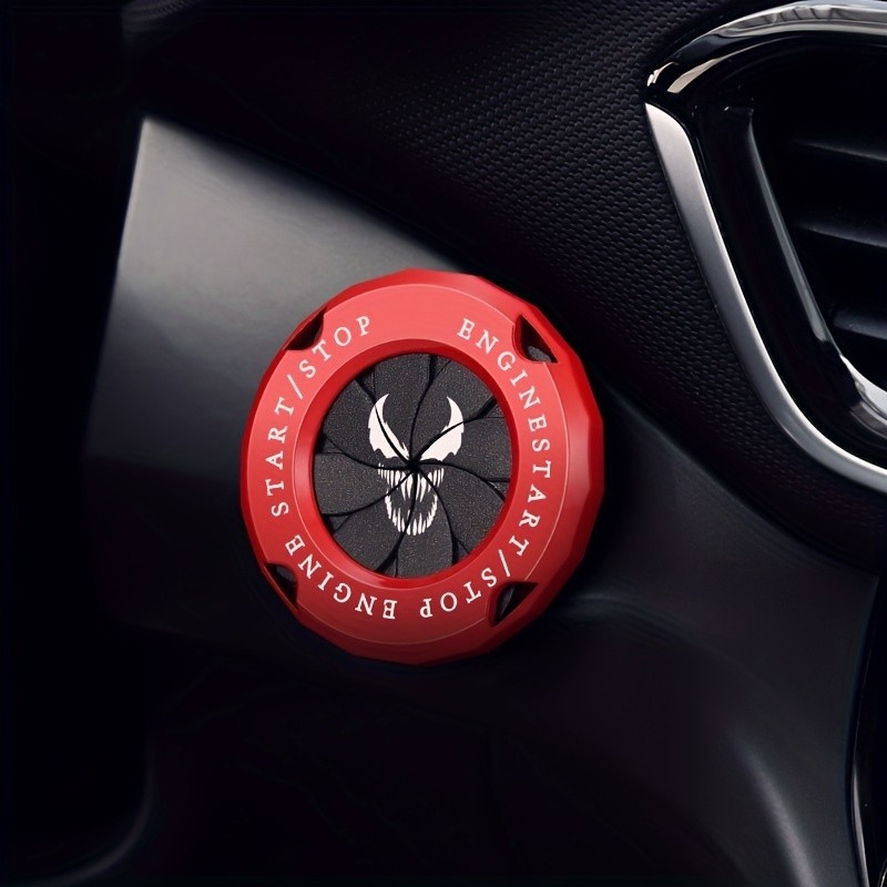 Stylish Chrome Illuminated Ignition Button Cover Perfect Fit for Car ...