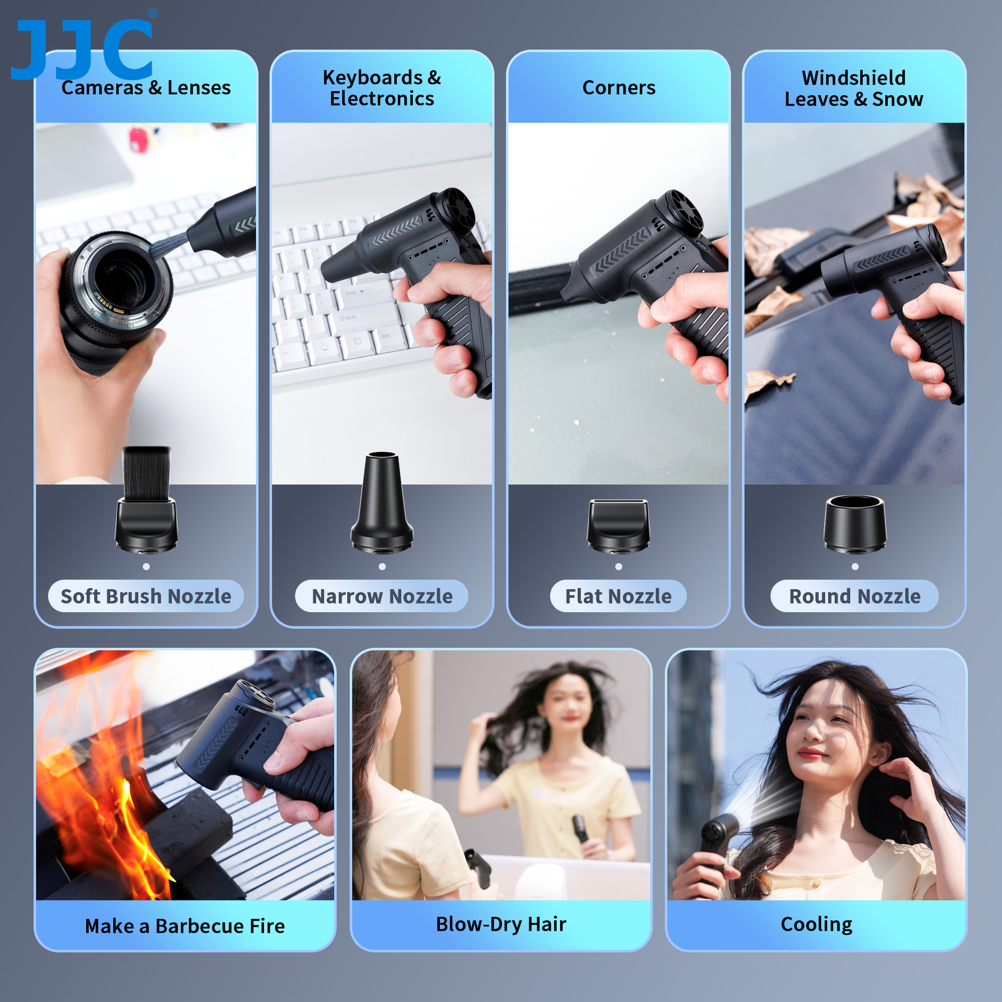 JJC Electric Air Blower for Camera CMOS CCD Sensor Dust Cleaner for ...