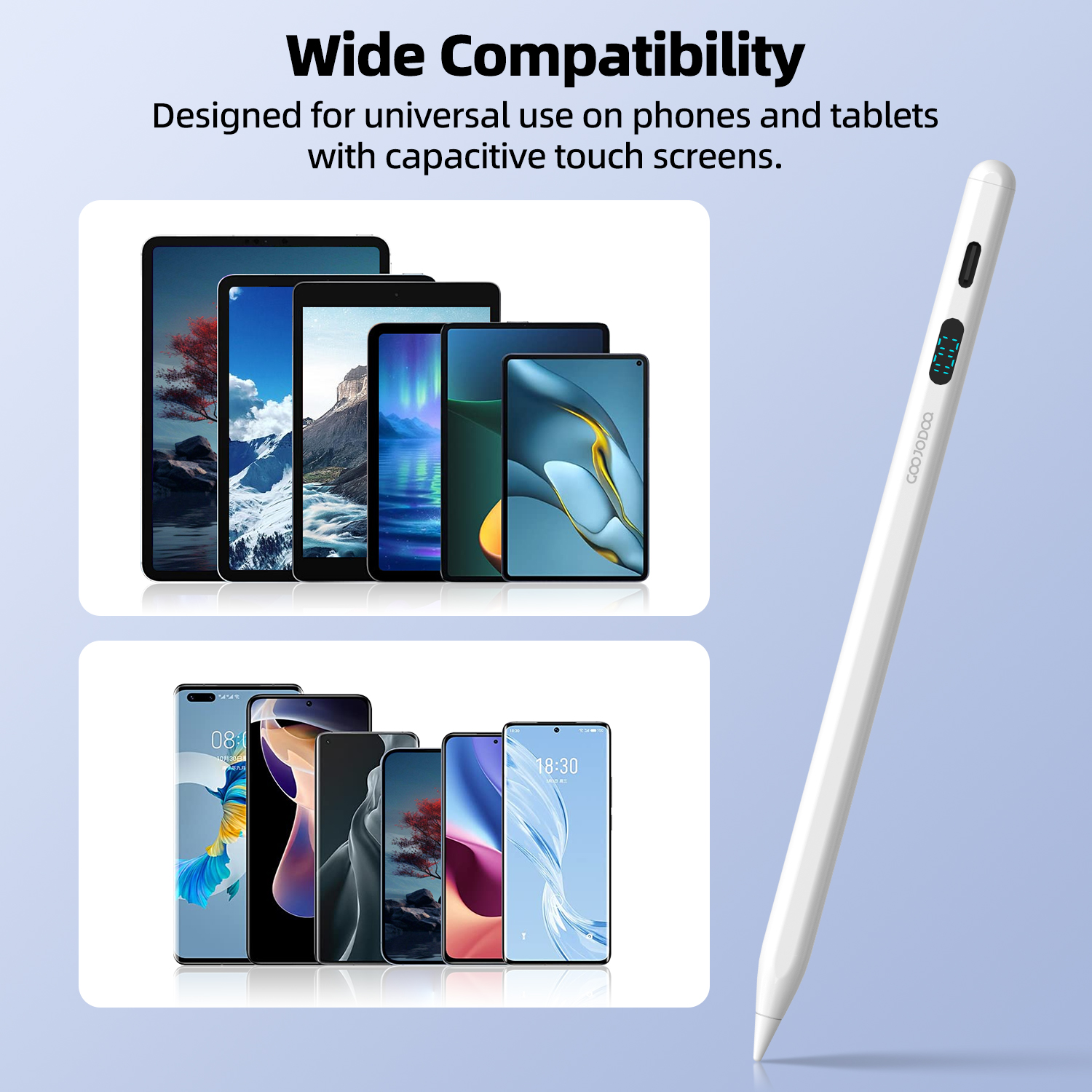 GOOJODOQ Stylus Pens Universal Magnetic Touch Screen Pencil Capacitive ...
