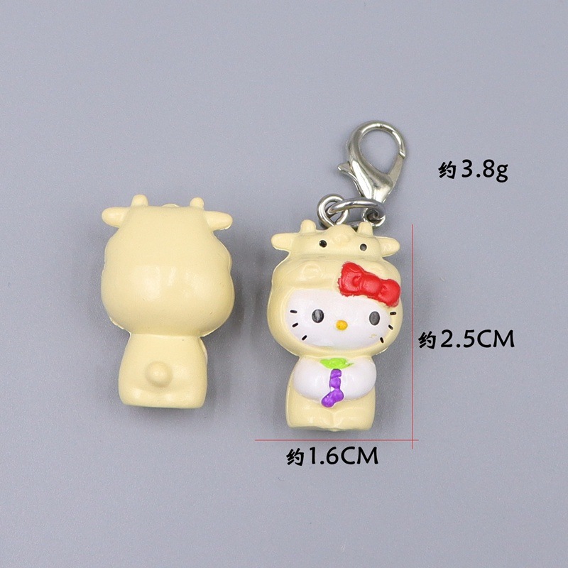 29 Style 2-4cm Anime Hello Kitty Keychain Alien Duchess Lobster Clasp Q ...