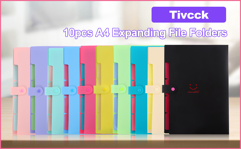 The folder is divided into 5 compartments, Korean style stationery ...