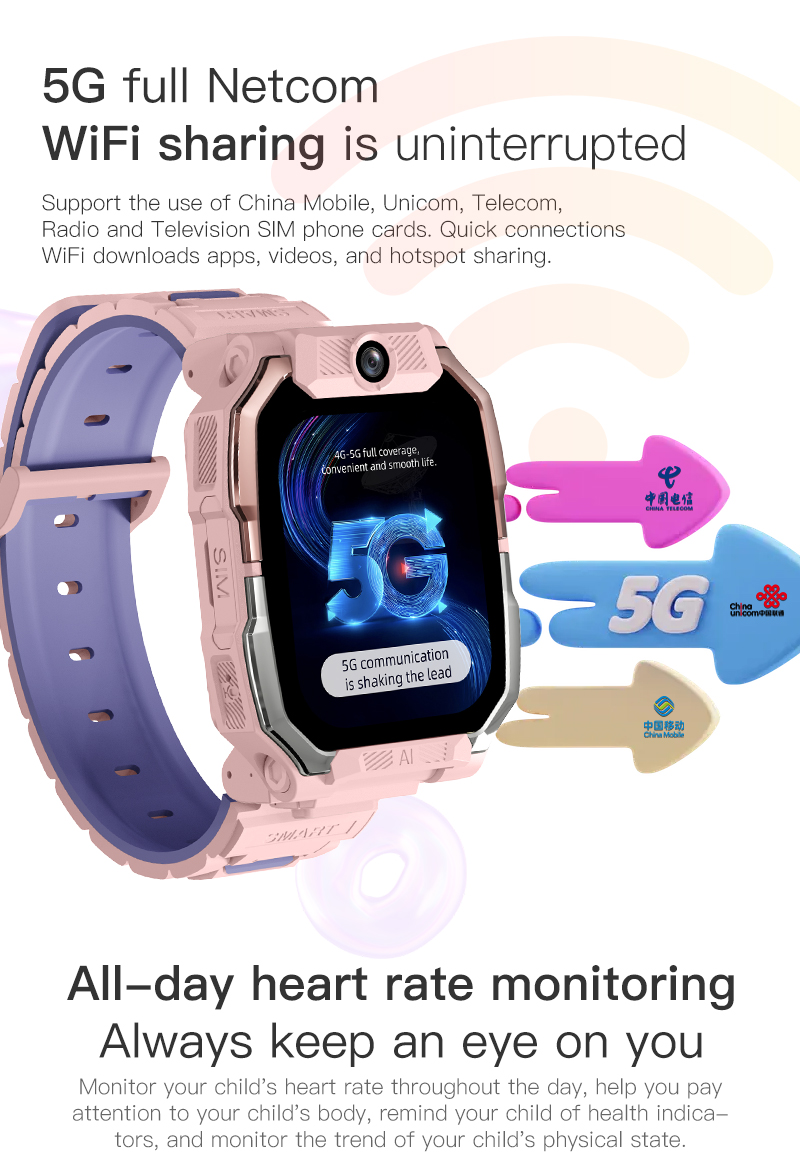 2025 Z10 Kids 4G Smart Watch 64GB With HD Camera Video Call GPS ...