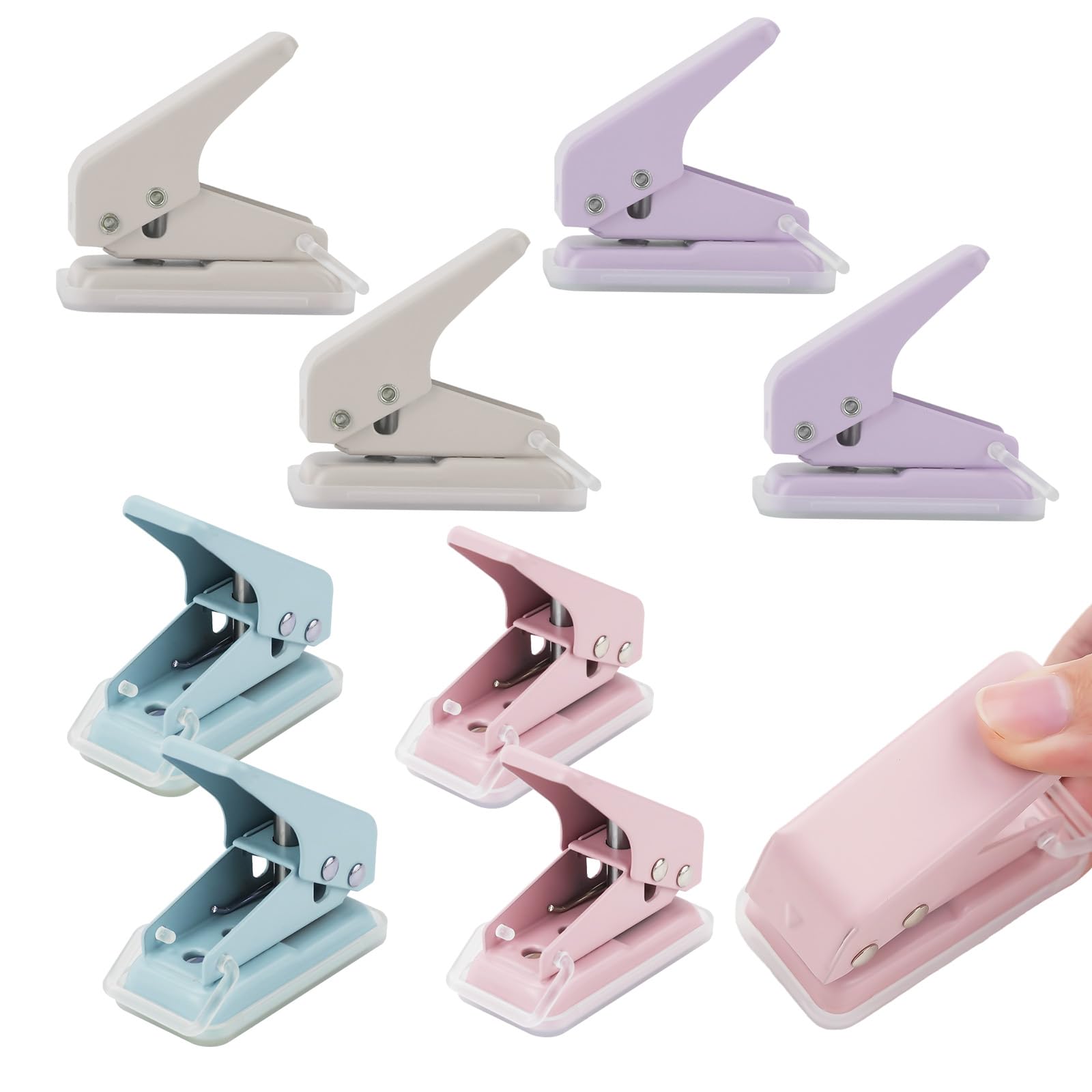 A Mini Single Hole Paper Puncher 6Mm Punch Student Stationery Diy Round ...