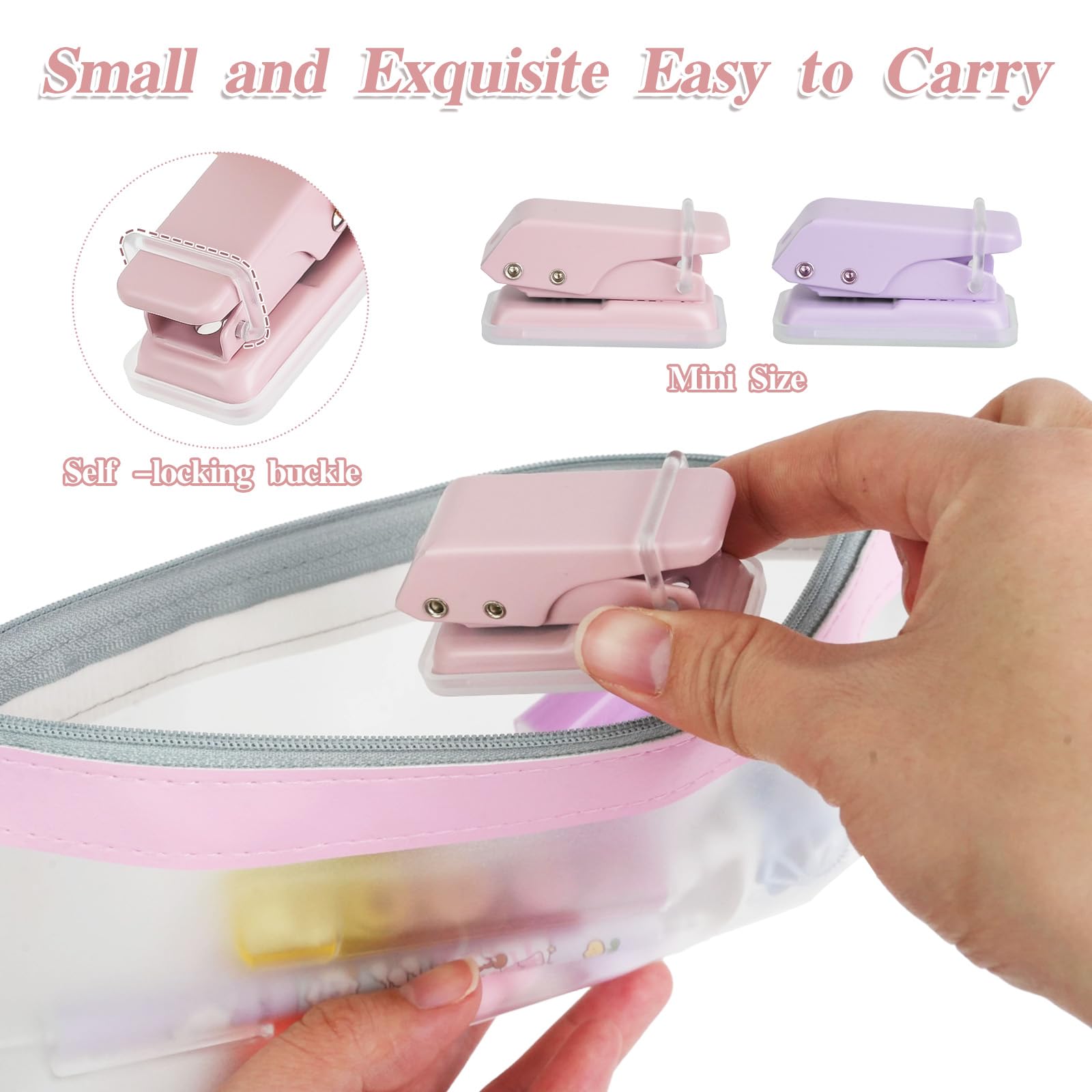 A Mini Single Hole Paper Puncher 6Mm Punch Student Stationery Diy Round ...