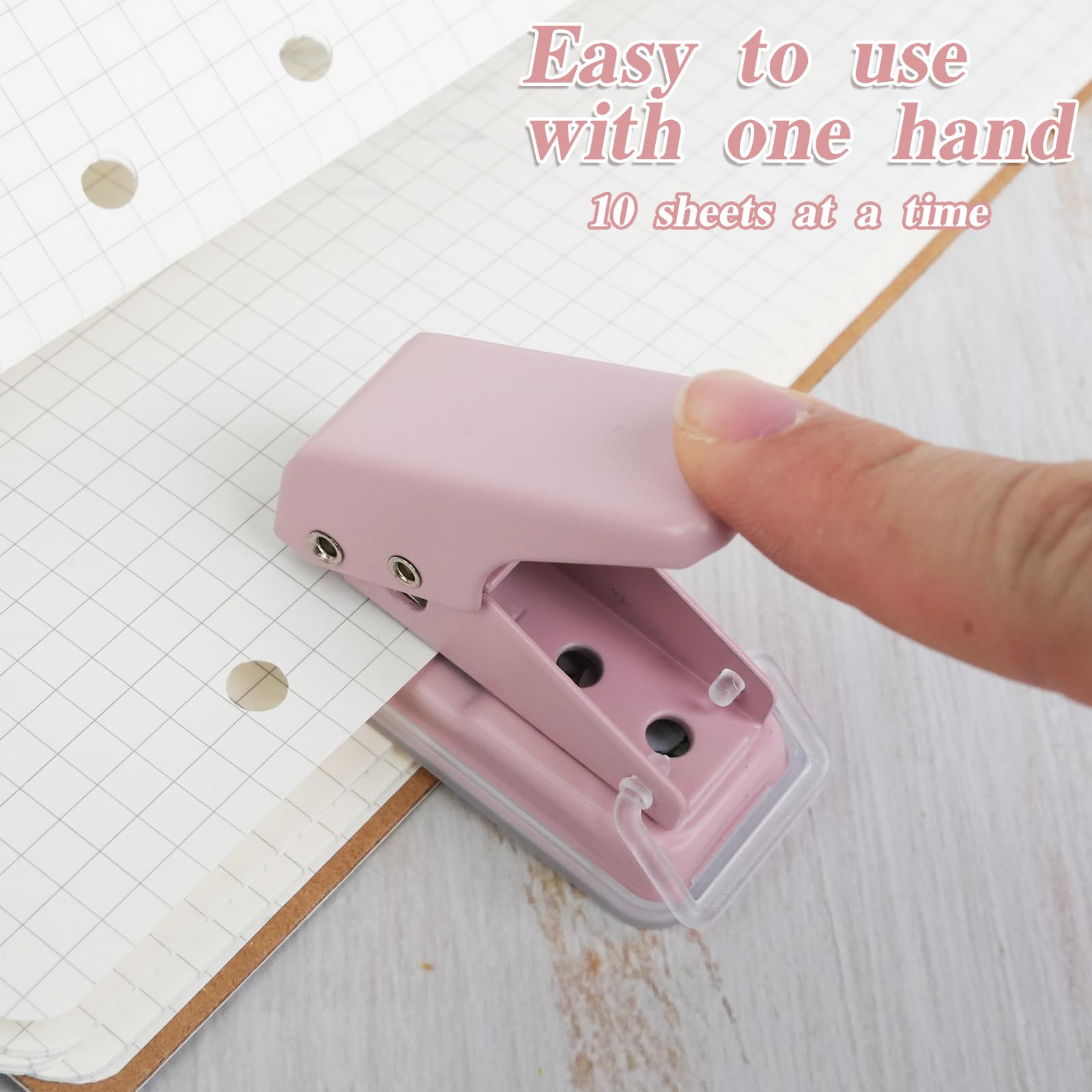 A Mini Single Hole Paper Puncher 6Mm Punch Student Stationery Diy Round ...