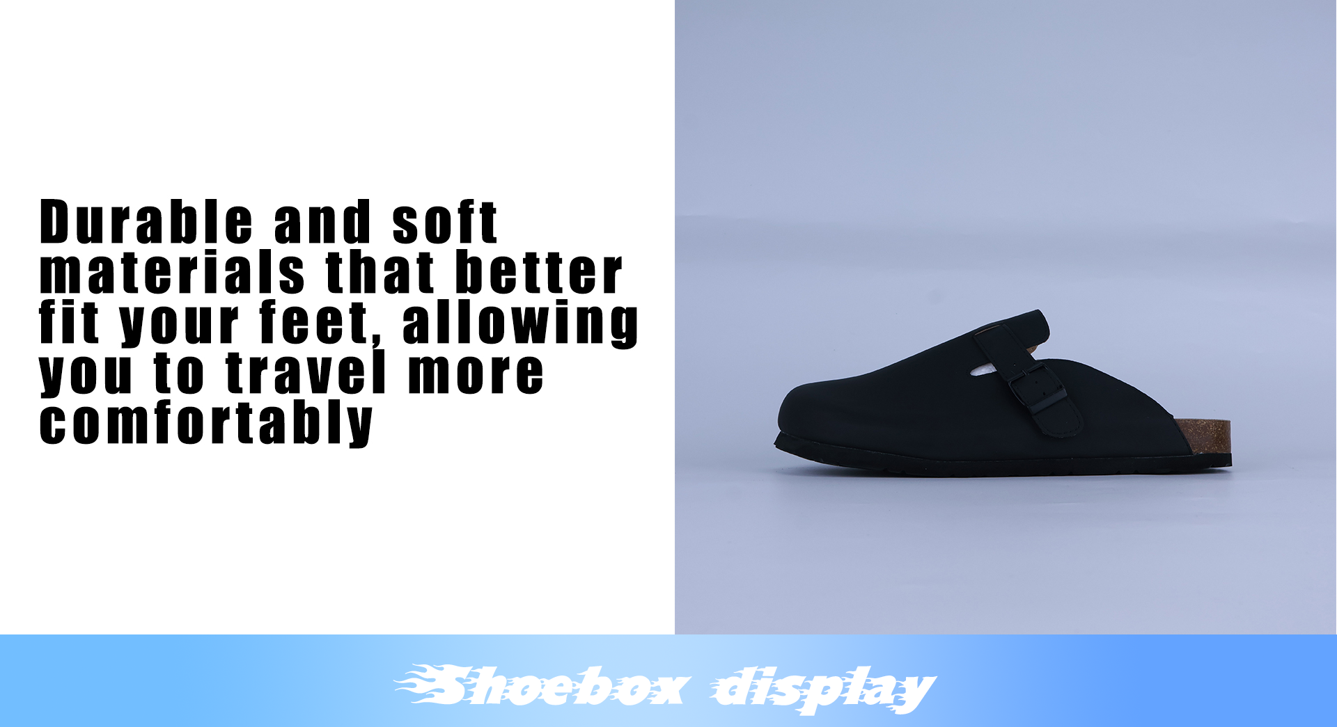 BOKEN Cork Classic Sandals for Men Women Comfortable Beach Clogs Slip ...