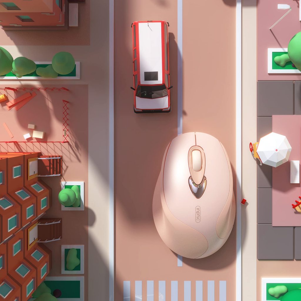 INPHIC M8 2.4G Wireless Mouse Rechargeable Silent Mouse Adjustable ...