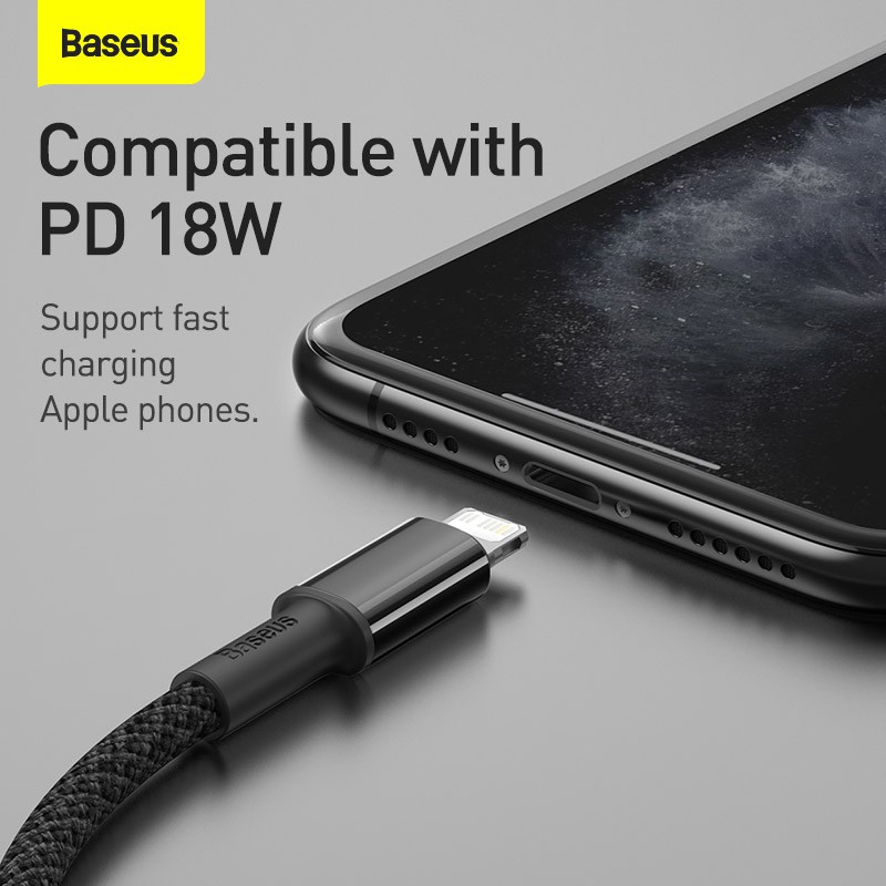 Baseus 20W PD USB Type C Cable Fast Charging for iPhone MacBook iPad ...