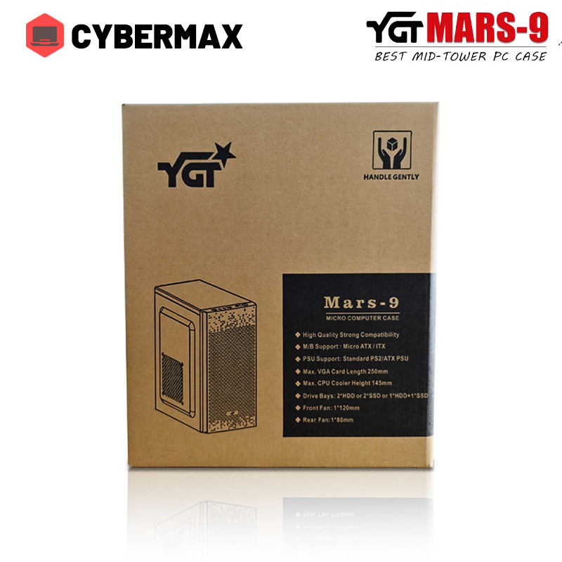 YGT Mars 9 PC Case With PSU Generic Gaming Computer Case Black MATX ...