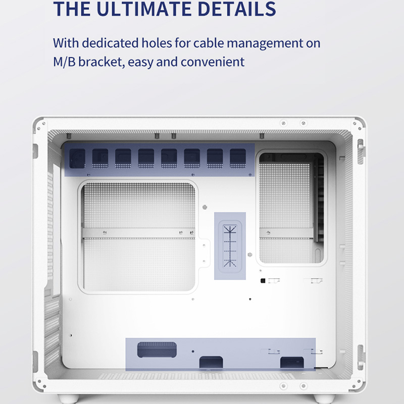 YGT V300 Black PC Case Gaming Micro ATX Case Desktop Computer Case With ...