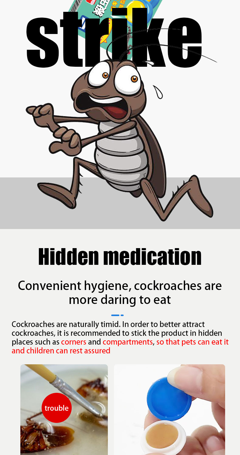 [16 PCS/1 Box] DM Cockroach repellant Cockroach killer Cockroach trap ...