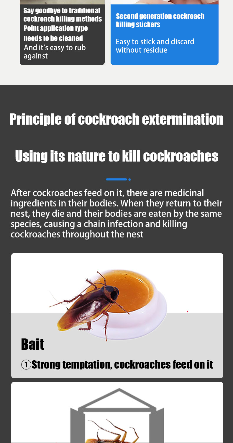 [16 PCS/1 Box] DM Cockroach repellant Cockroach killer Cockroach trap ...
