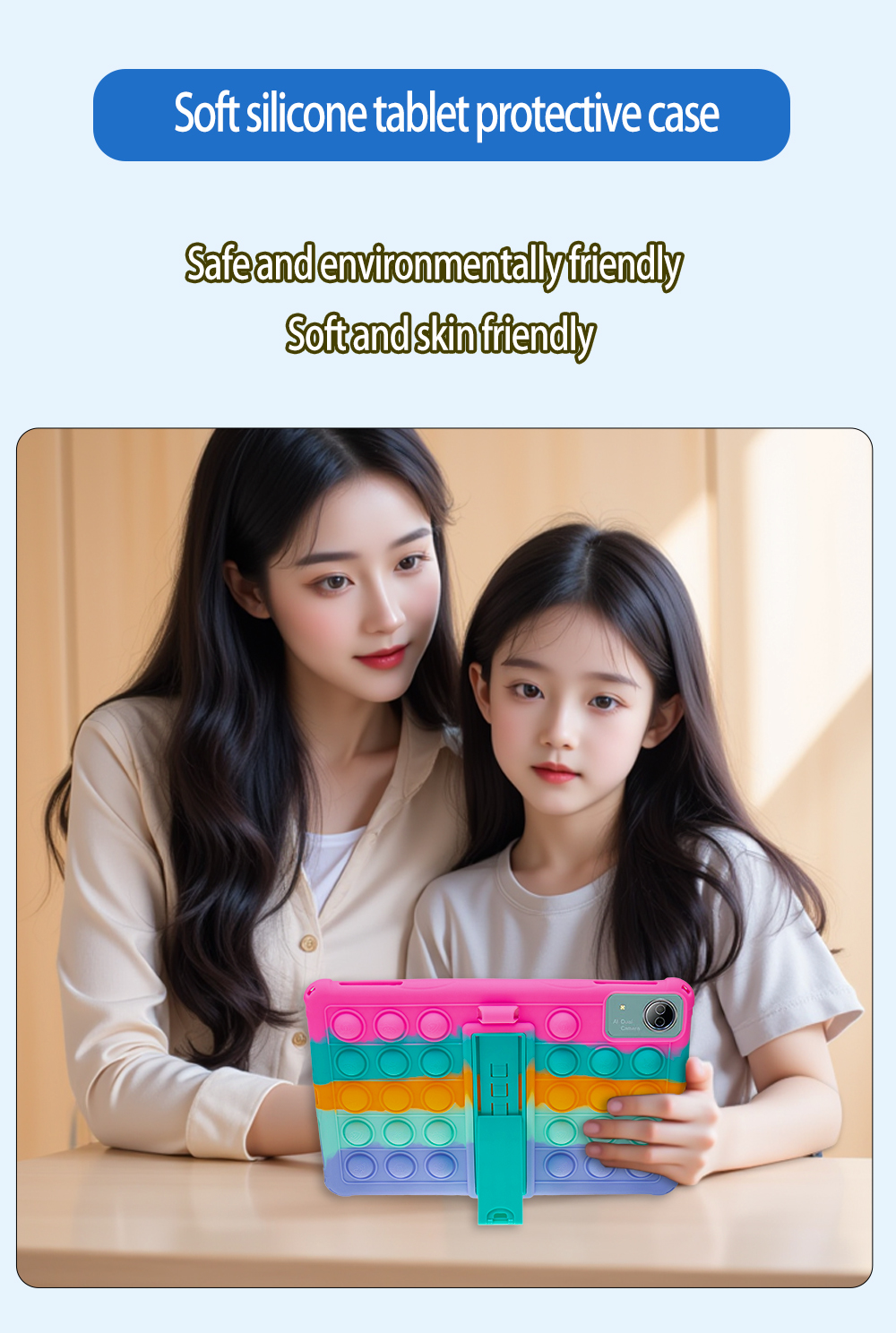 For TechLife Pad Plus 12" 2025 Silicone Case Pop Stress-Relieve Case ...