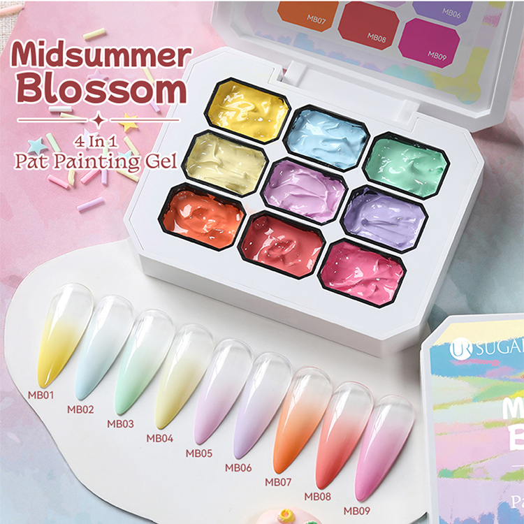 UR SUGAR 4 IN 1 Pat Ombre Gel Polish Easy Gradient Painting Gel for DIY ...